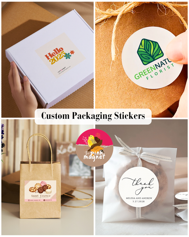 Basic Vinyl Stickers - Non Waterproof Custom Glossy Tearproof Stickers
